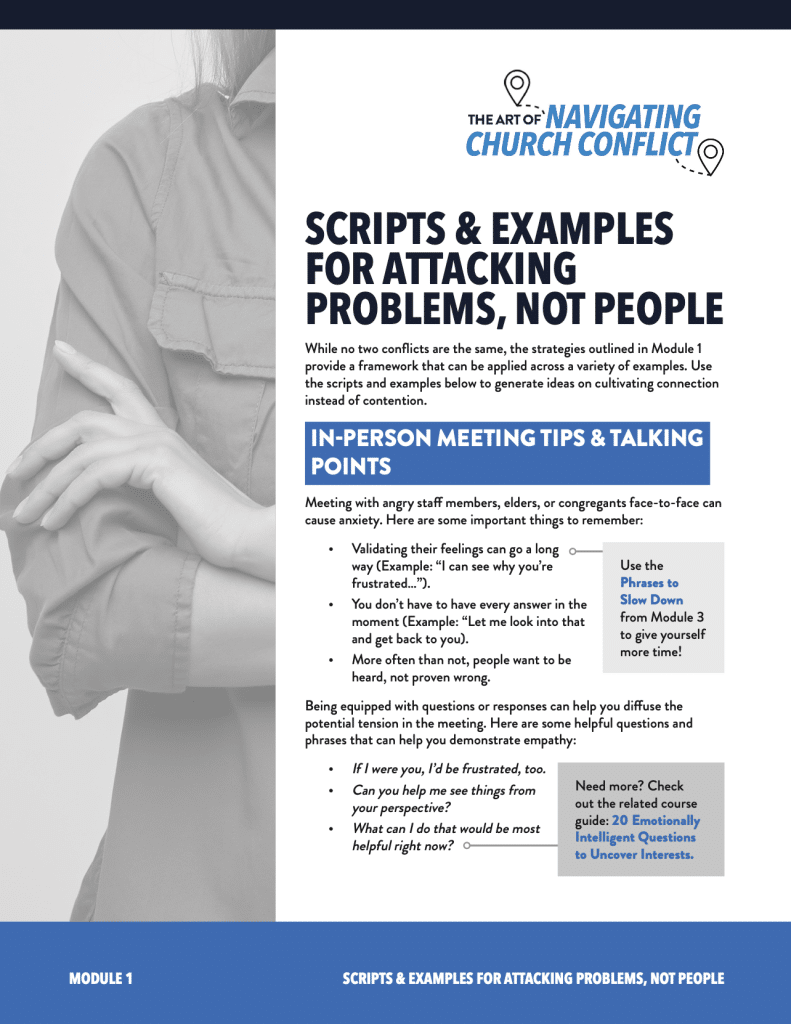 The Art of Navigating Church Conflict - CareyNieuwhof.com